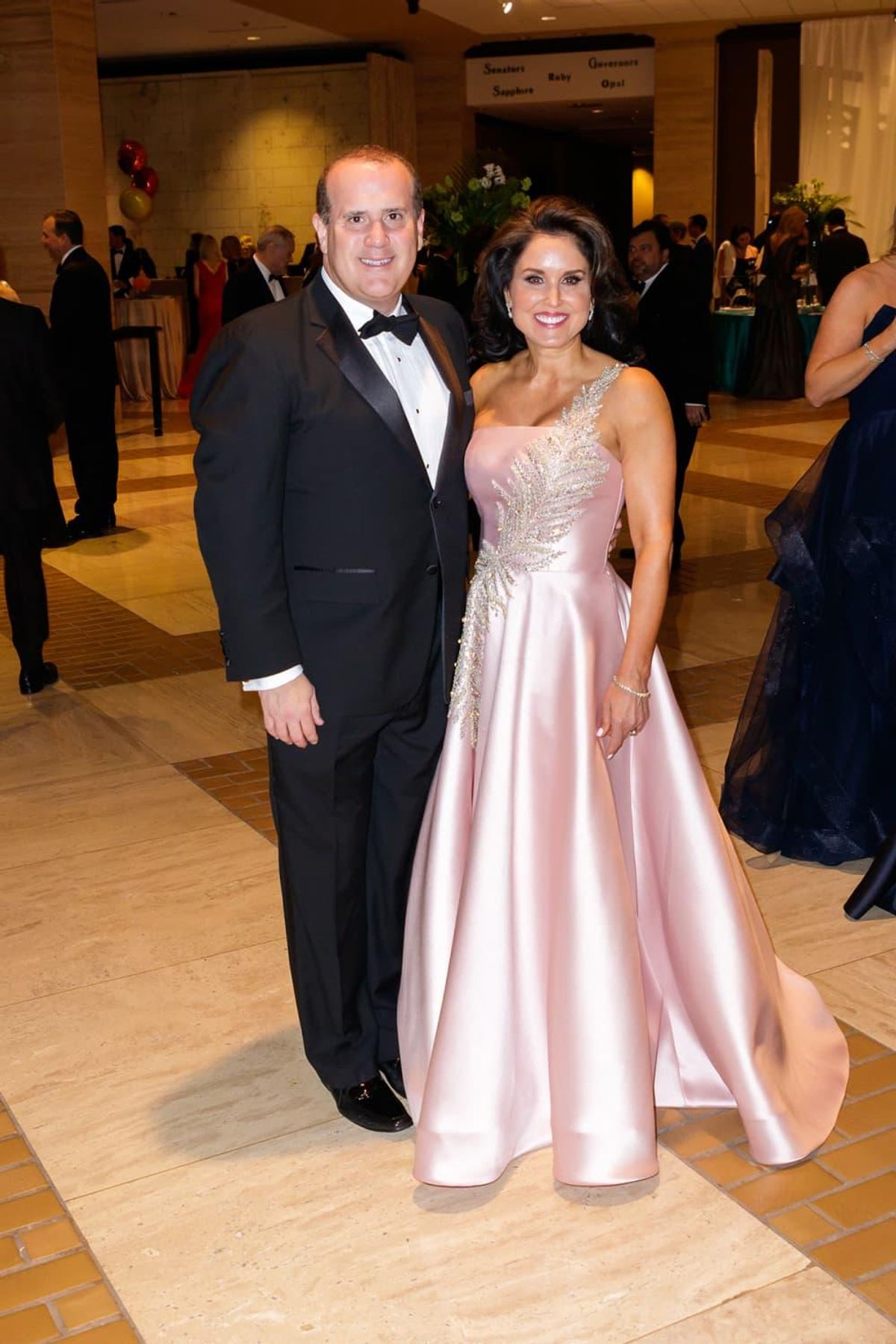 Boyd Messmann, Wendy Messman in Terani Couture - CultureMap Dallas