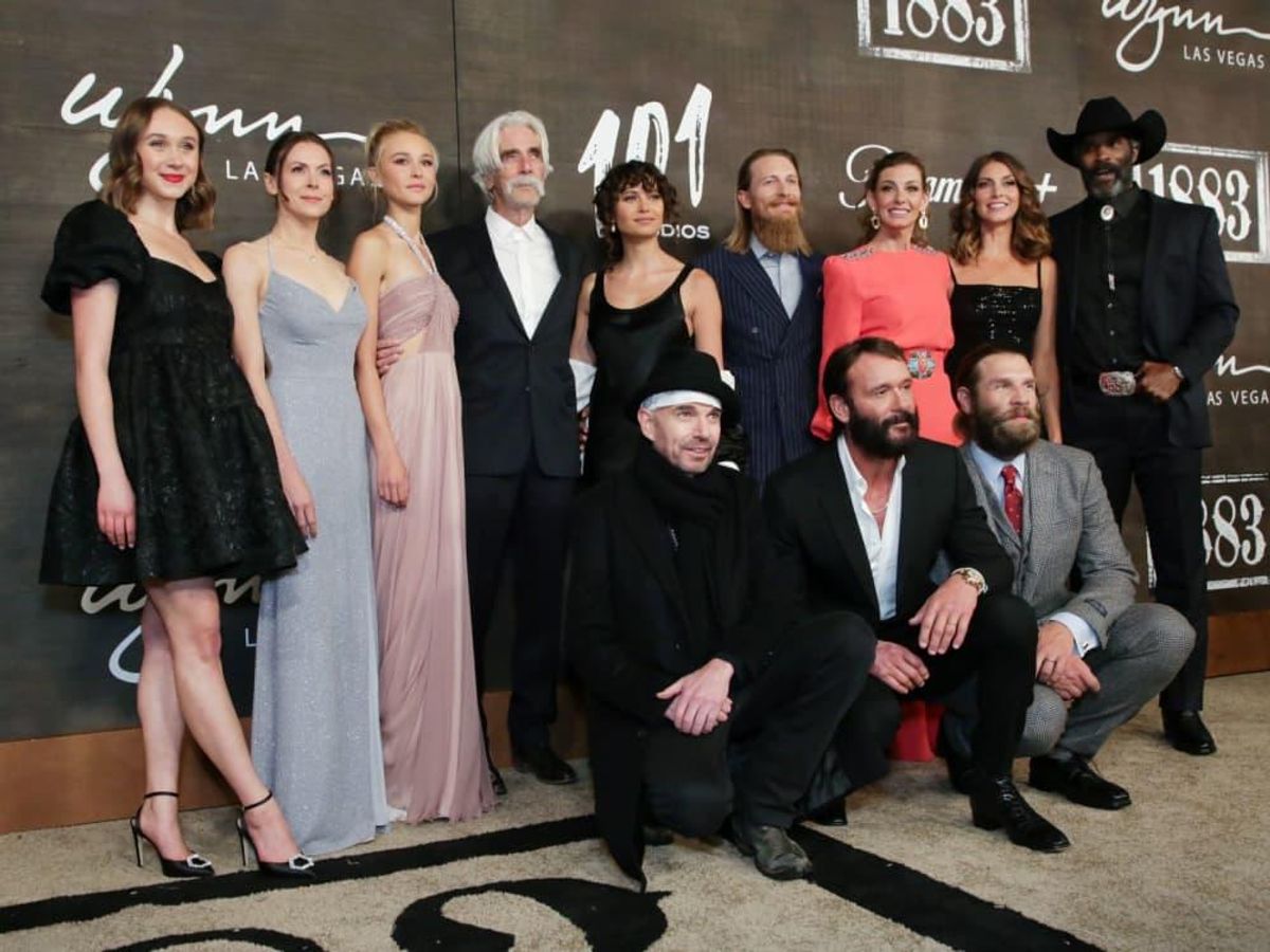 The cast of 1883 at the world premiere. - CultureMap Dallas