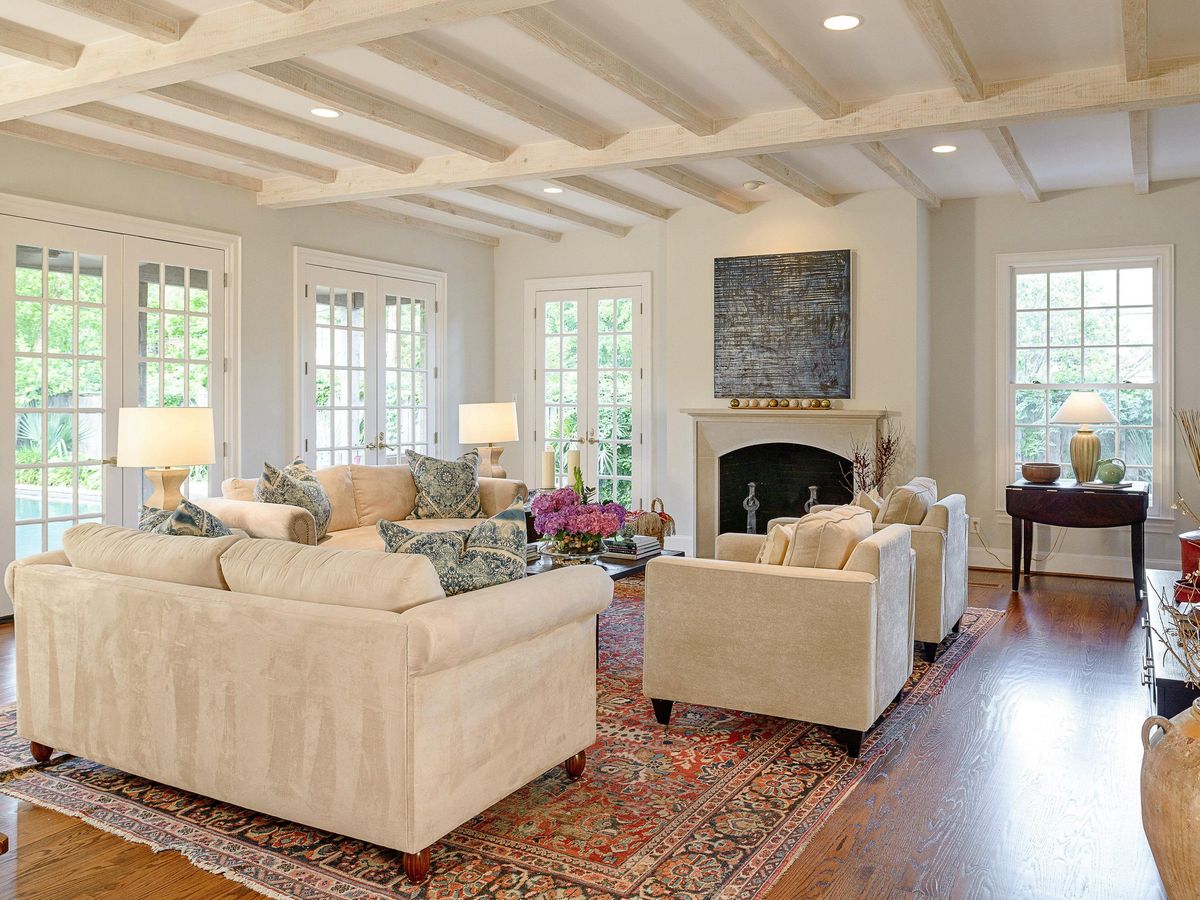 Gracious design, beautiful stonework and expert landscaping make the ...