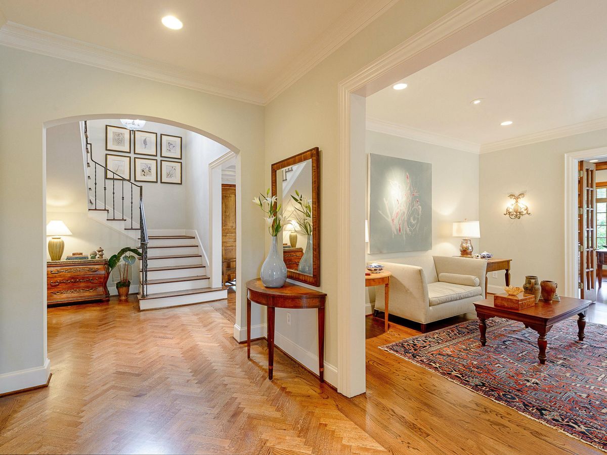 Gracious design, beautiful stonework and expert landscaping make the ...