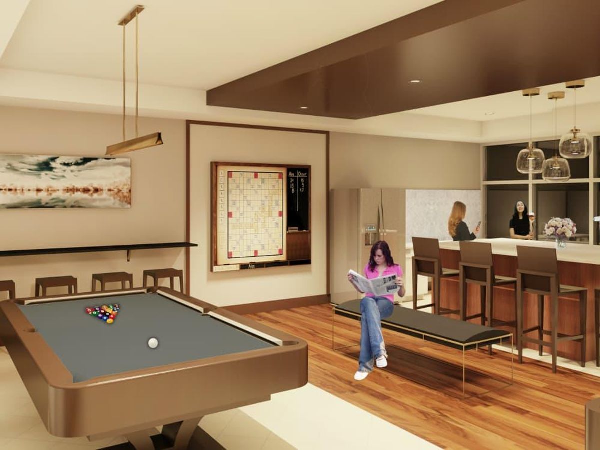 The newly remodeled club room is sure to be the hot gathering spot for ...