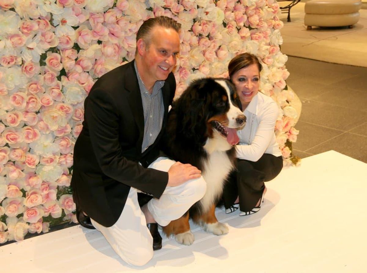 Ashley Kyle Yablon and Donna Yarborough have their photo taken in front ...