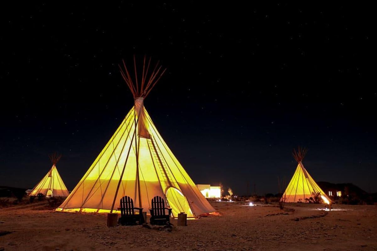 Tipis and Lotus tents are among the accomodations. - CultureMap Dallas