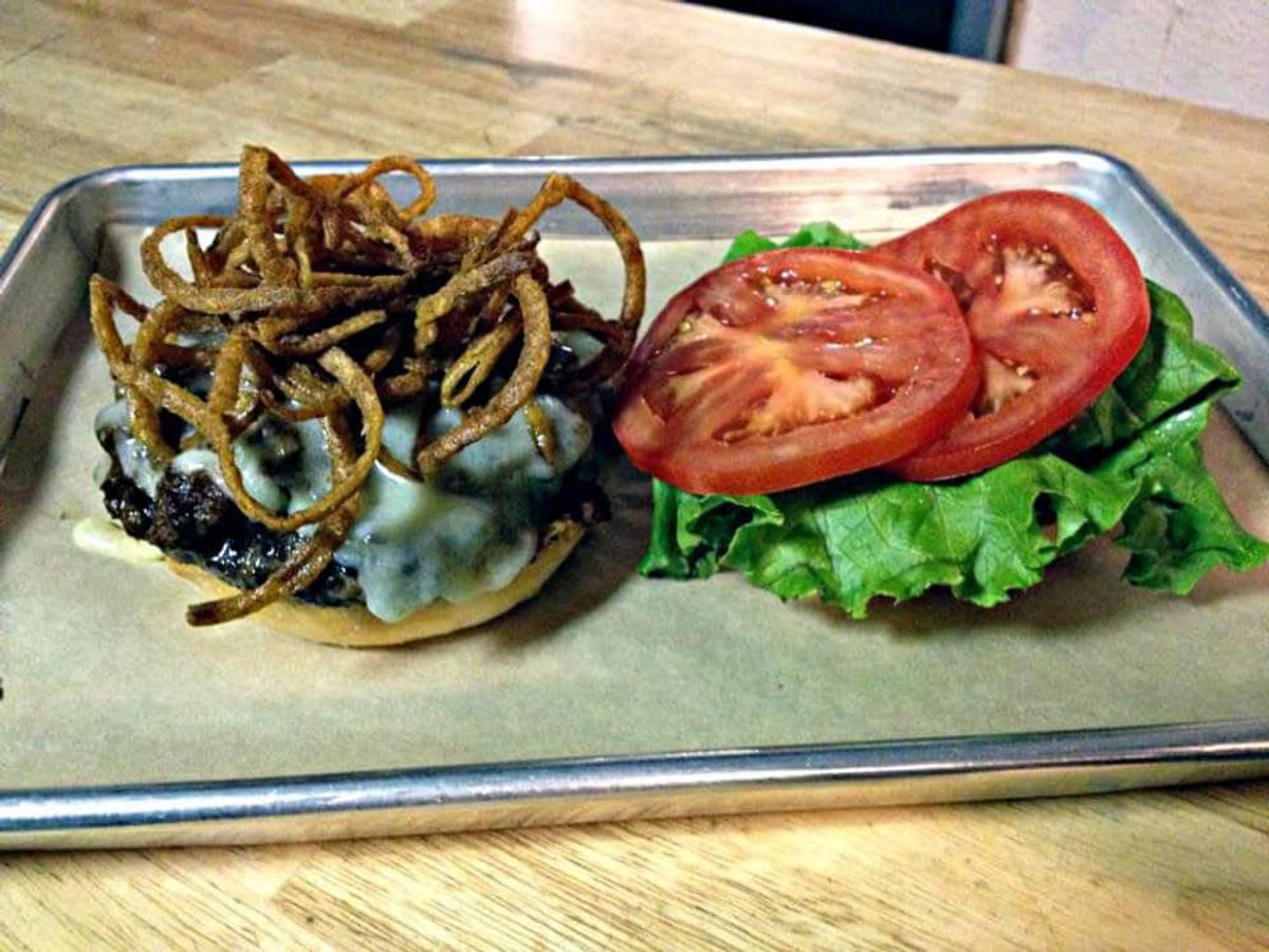 Goodfriend gets creative with its burgers, like the Big Tex with white ...