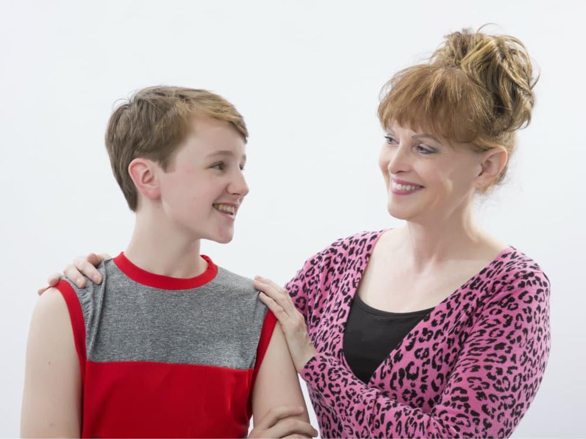 Westin Brown as Billy and Andi Allen as Mrs. Wilkinson in Firehouse ...