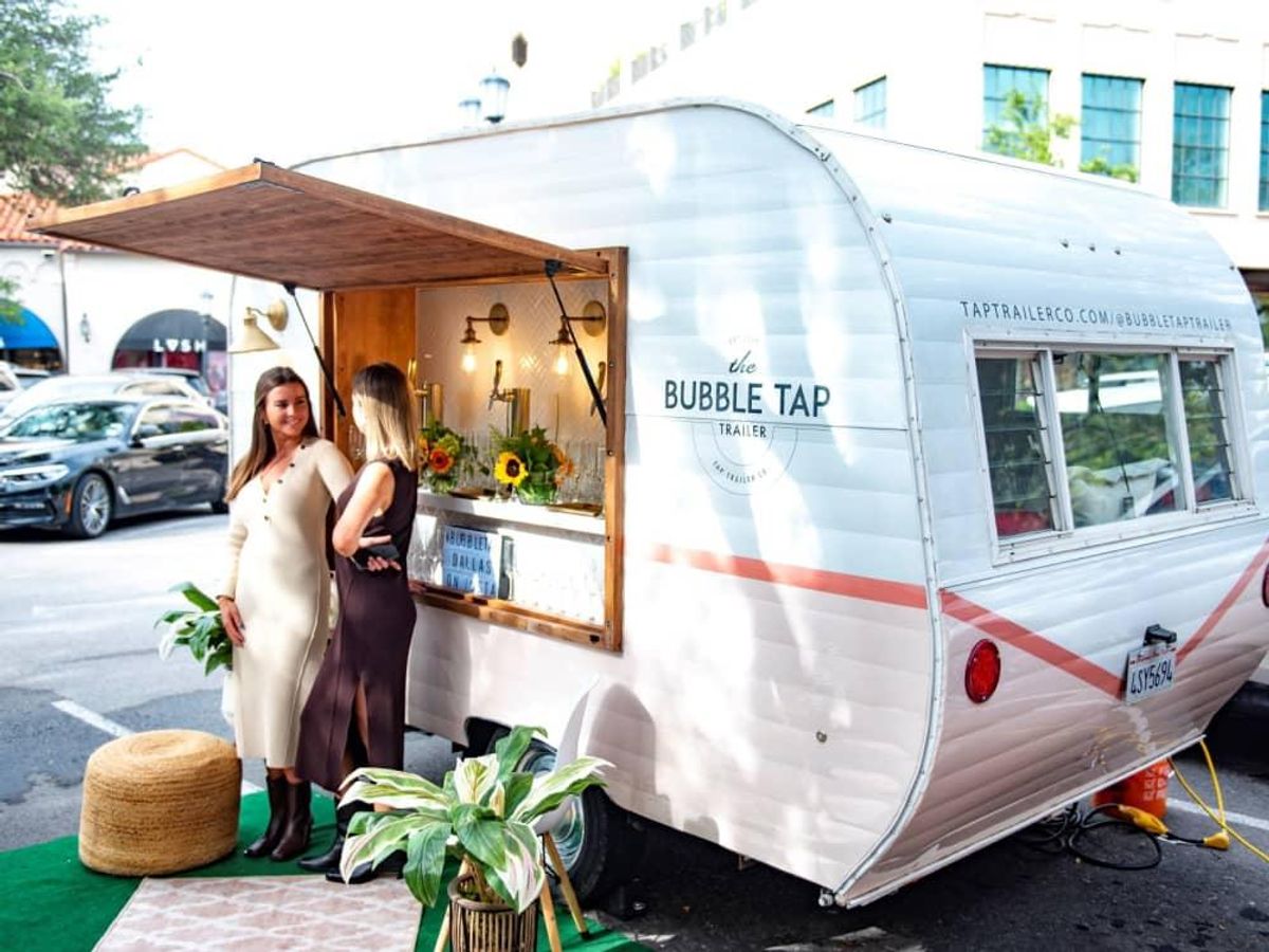 The Bubble Tap Trailer made sure everyone could toast. - CultureMap Dallas