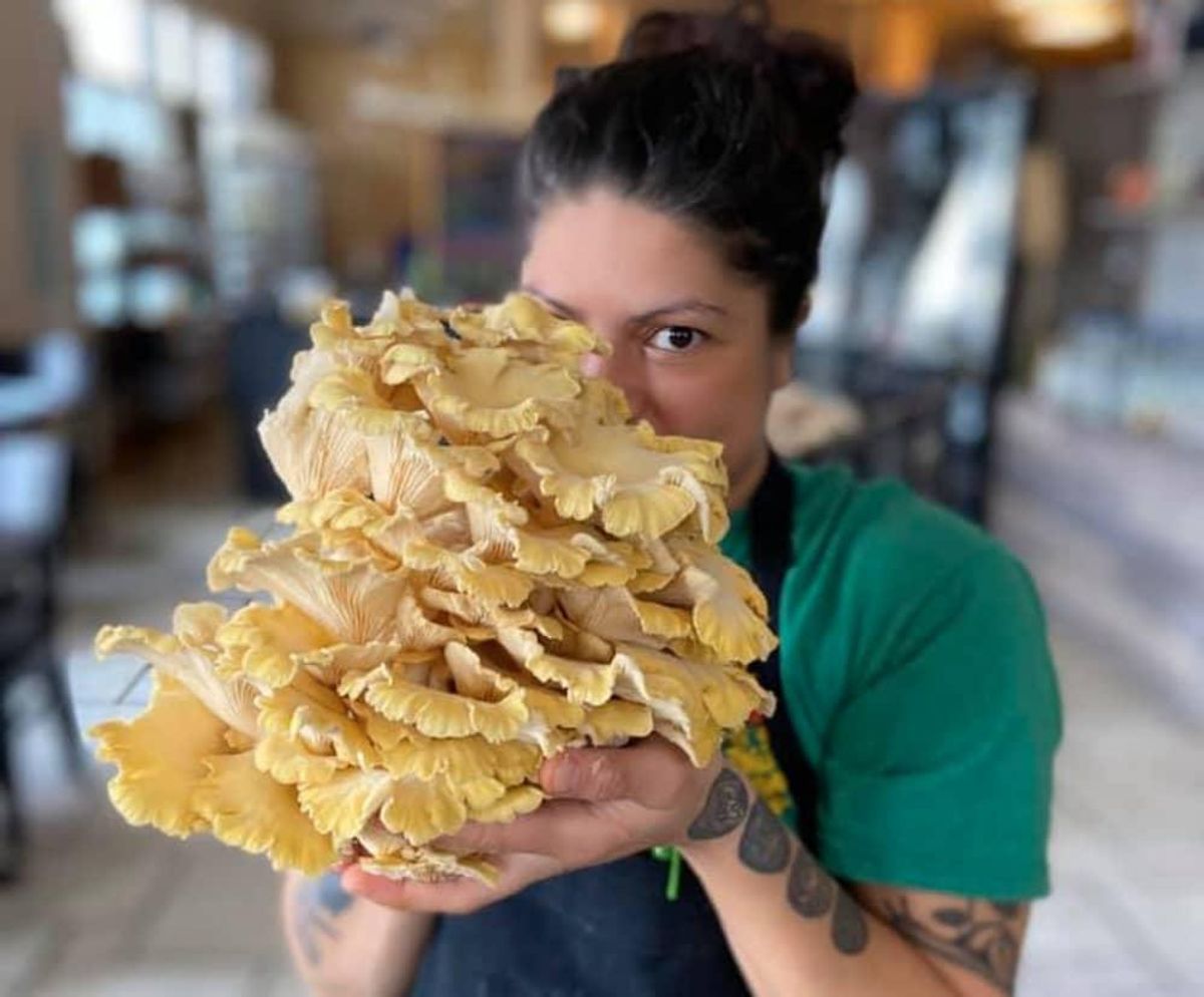 Misti and her mushrooms. - CultureMap Dallas