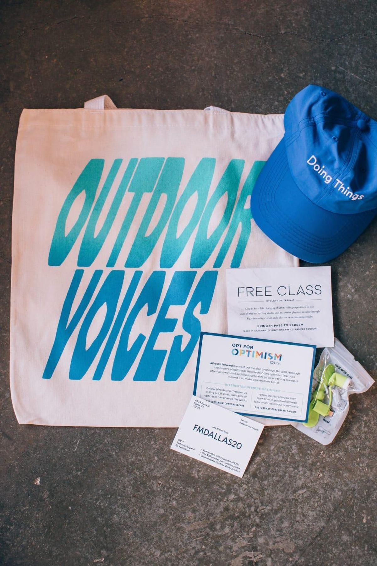 Participants got surprises courtesy of Outdoor Voices, Class Studios ...