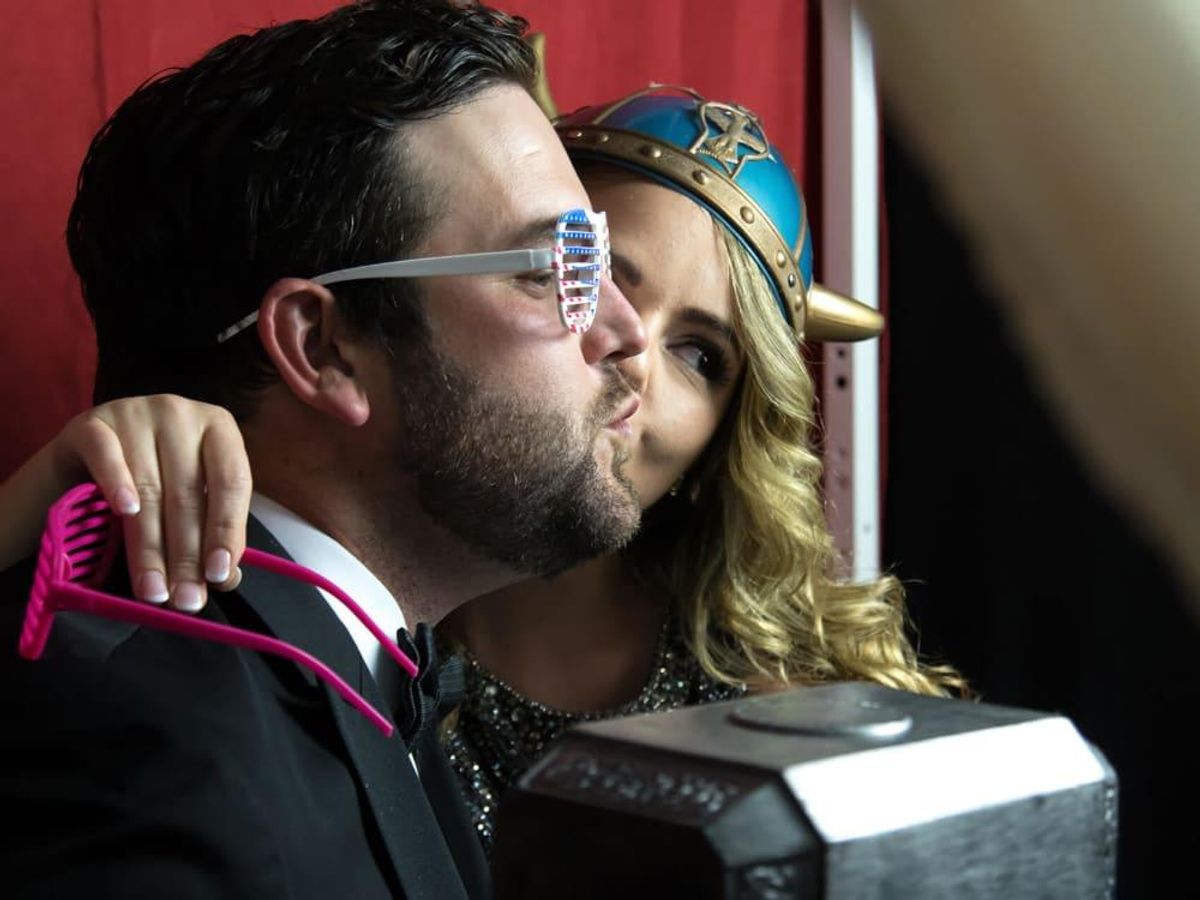 Photo booth fun at the 2016 Dallas Autumn Ball. - CultureMap Dallas