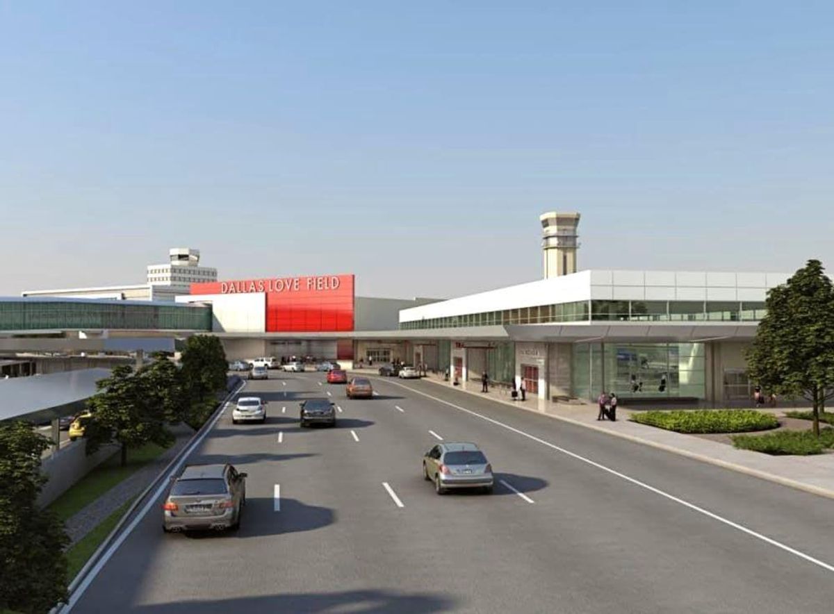 The recently restored original Dallas Love Field sign upon which Orr's ...