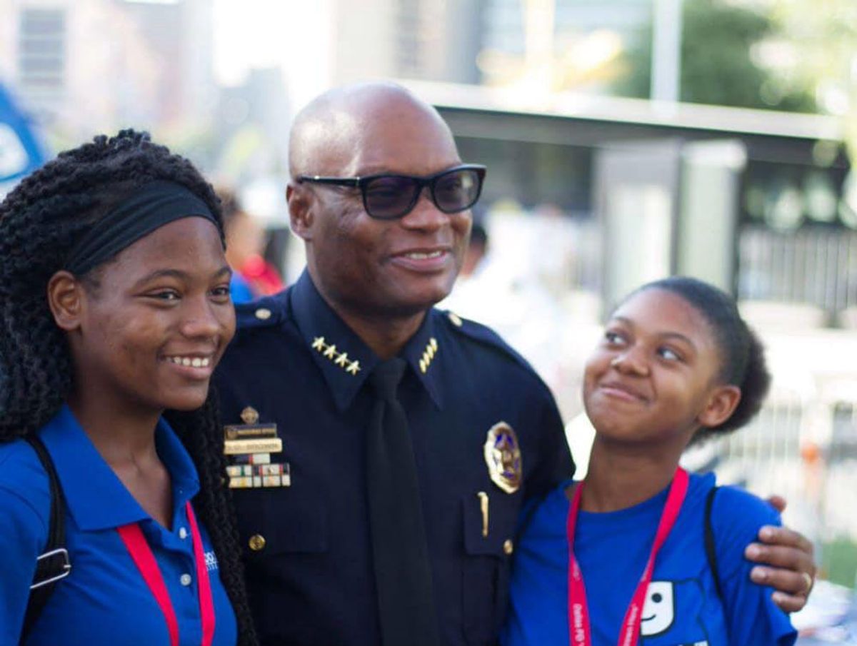 Dallas Police Chief David Brown announces the firing of six officers ...
