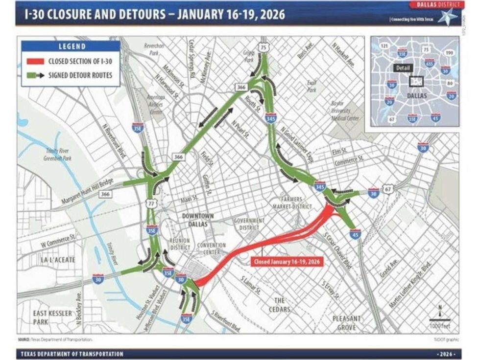 Roadway project to close I-30 in downtown Dallas all weekend ...