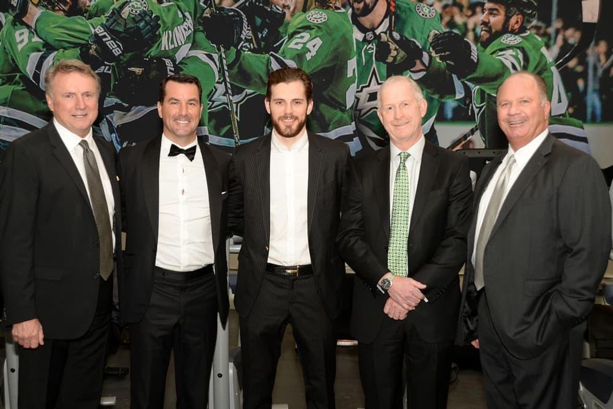 Dallas Stars coach Rick Bowness, Dallas Stars Foundation president ...