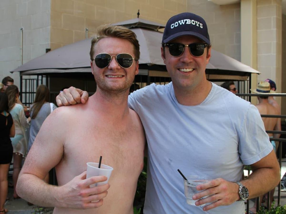 David Kolinofsky and a friend at the Slipper Club of Dallas ...