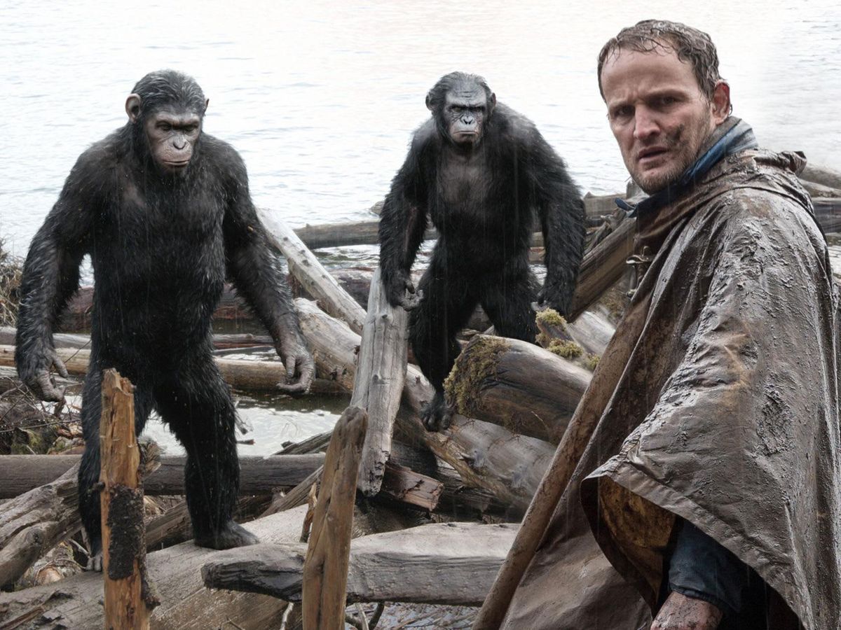 Uneasiness between apes and humans pretty much defines the entire plot ...