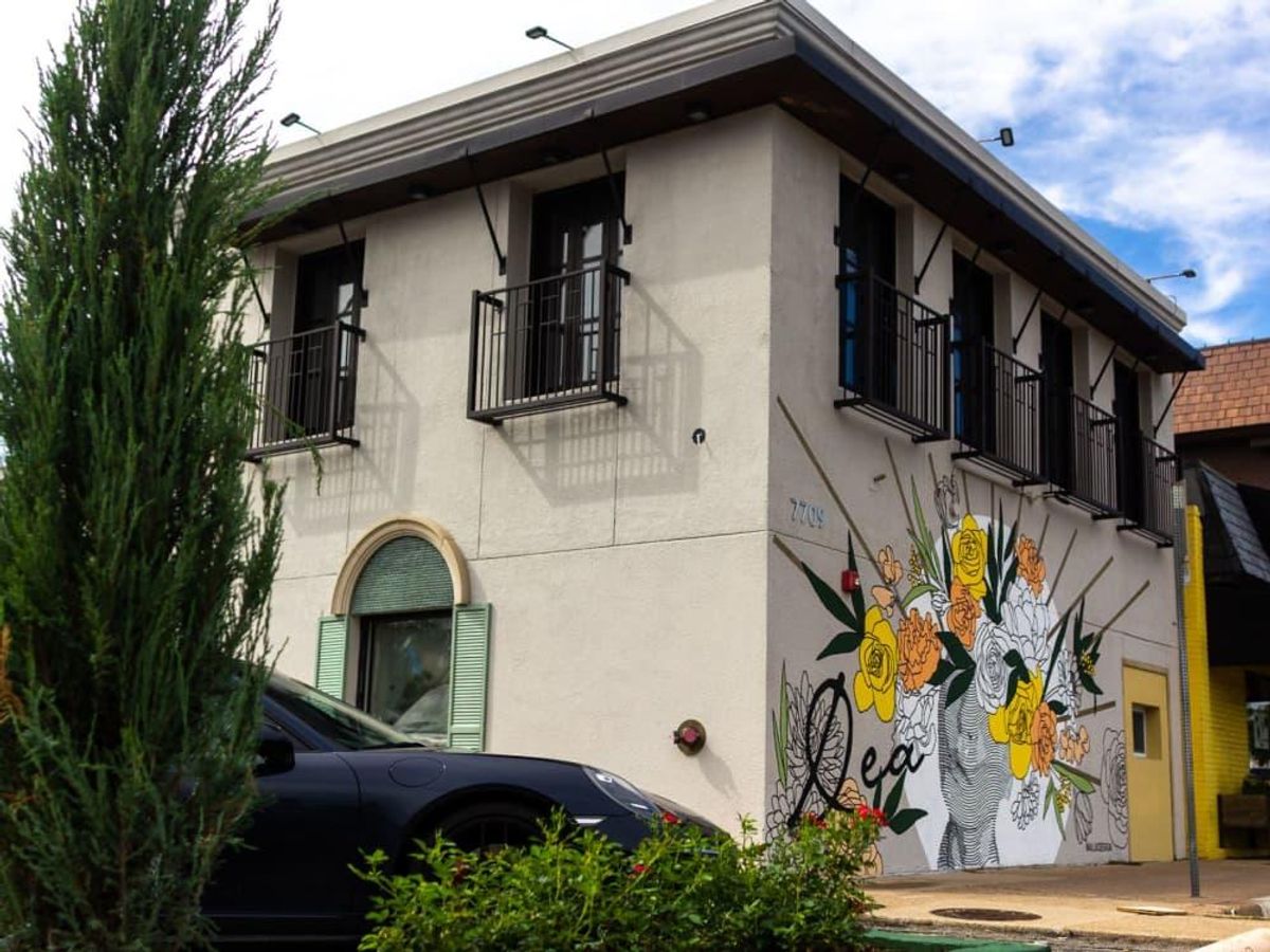 Exterior of Dea boasts a colorful eye-catching mural. - CultureMap Dallas