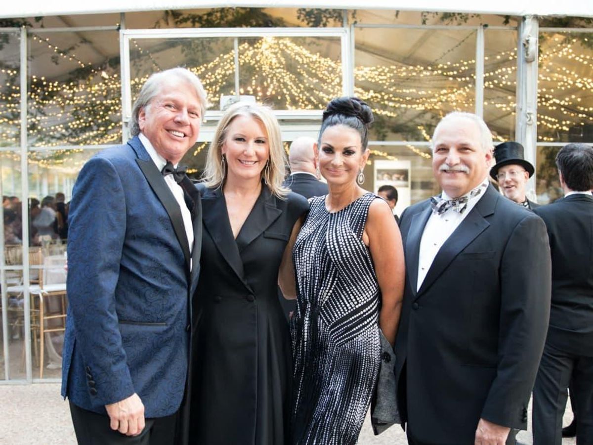 Chef Dean Fearing and Wanda Gierhart Fearing (left, with Liz and ...