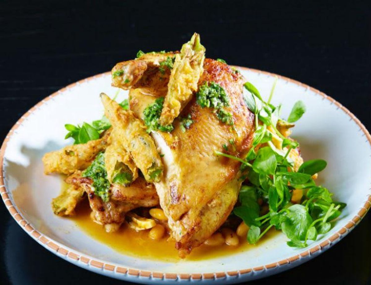 Chicken is on the menu at Standard Pour. - CultureMap Dallas