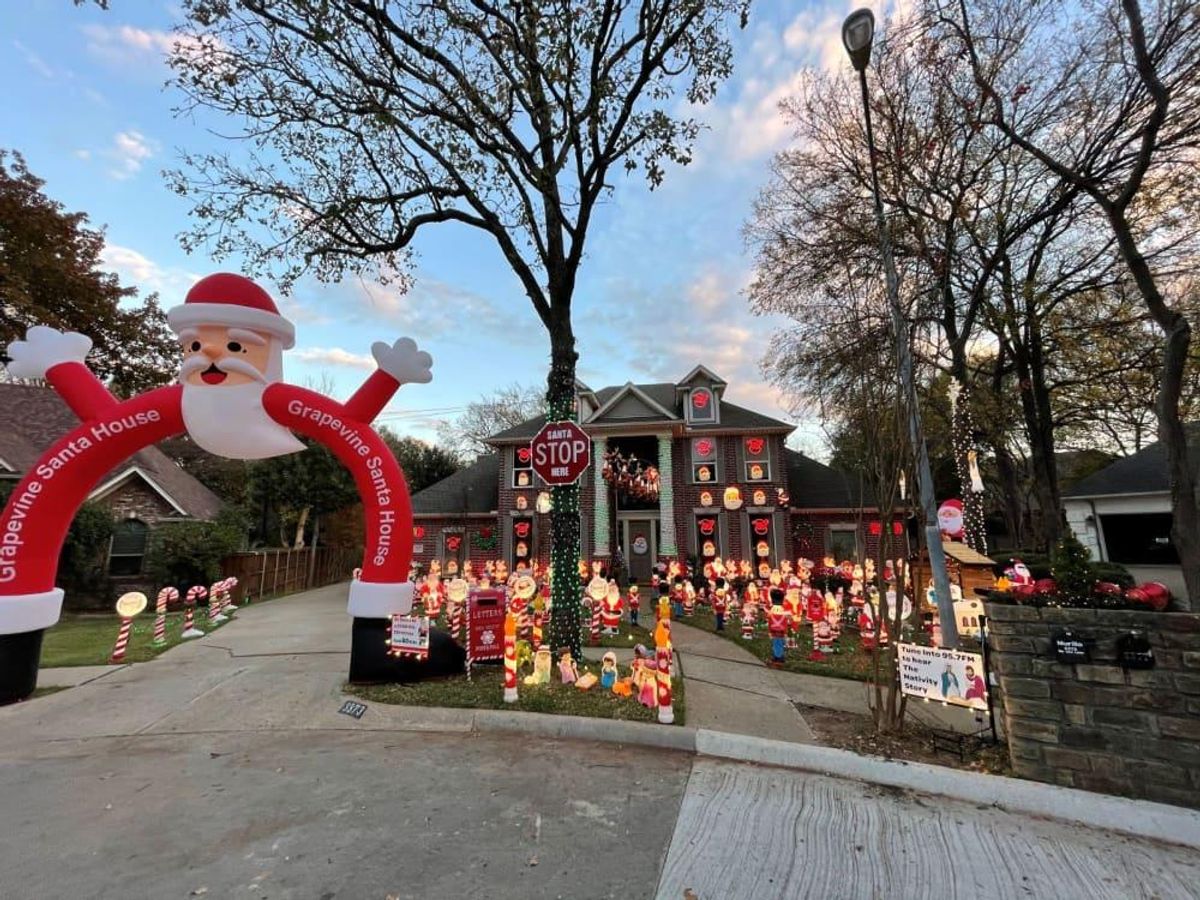 The display benefits Grace Grapevine's Christmas Cottage program ...