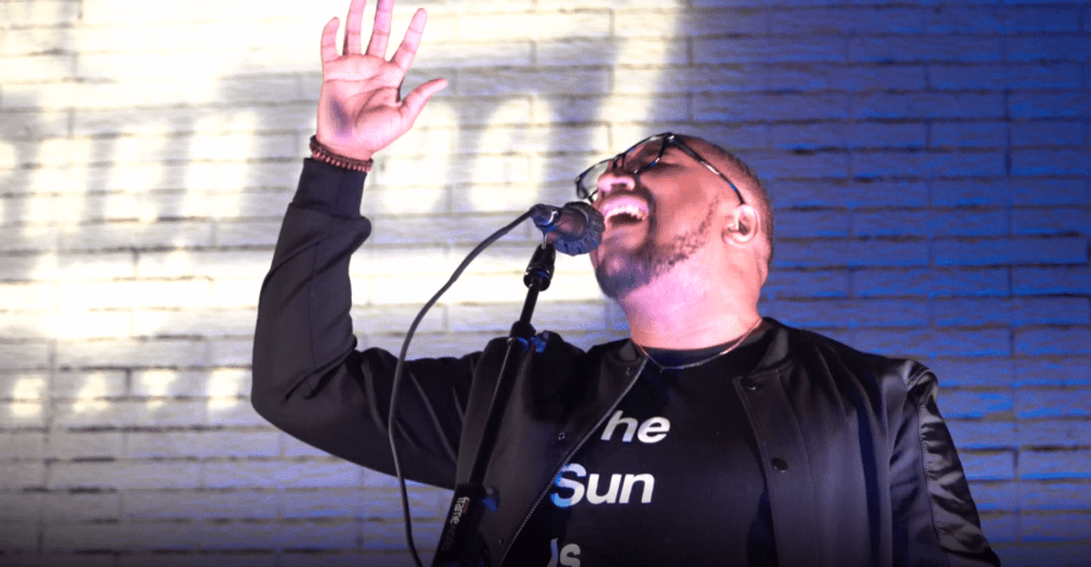 Jamall Houston performed his original song "Underwater" at Get Up ...