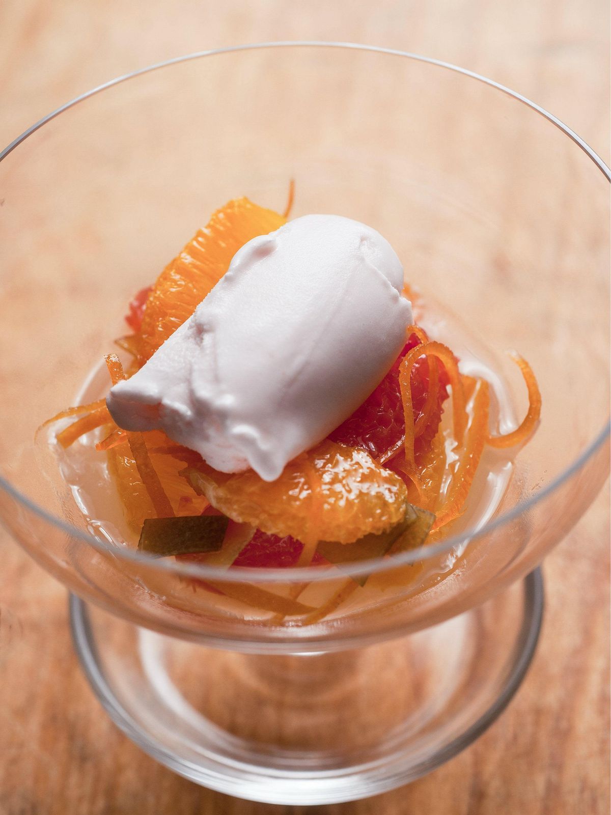 Gelatin of mixed citrus with Texas Ruby Red grapefruit and grapefruit ...