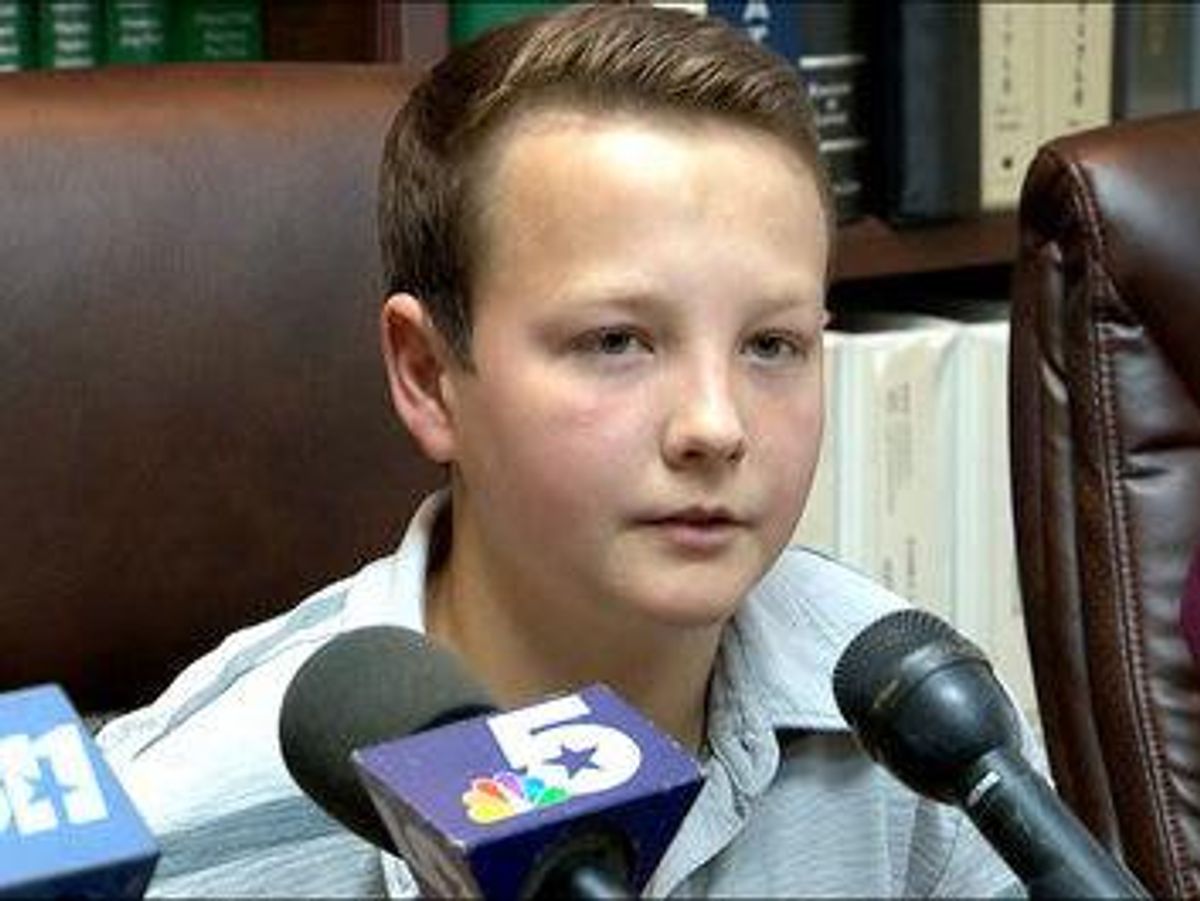 Lucas McConnell, now 13, was one of the youngest victims of Ethan Couch ...