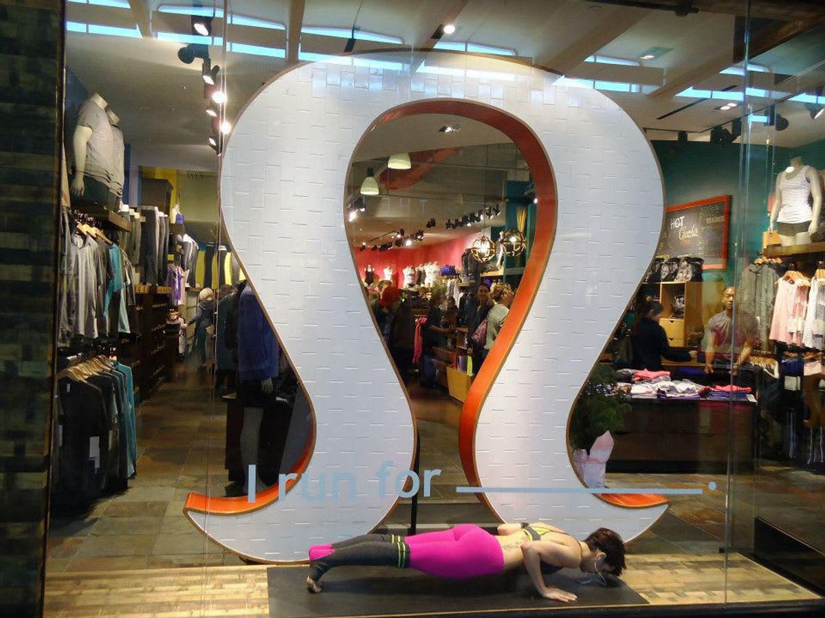 After yet another controversy, the store windows at Lululemon are best ...