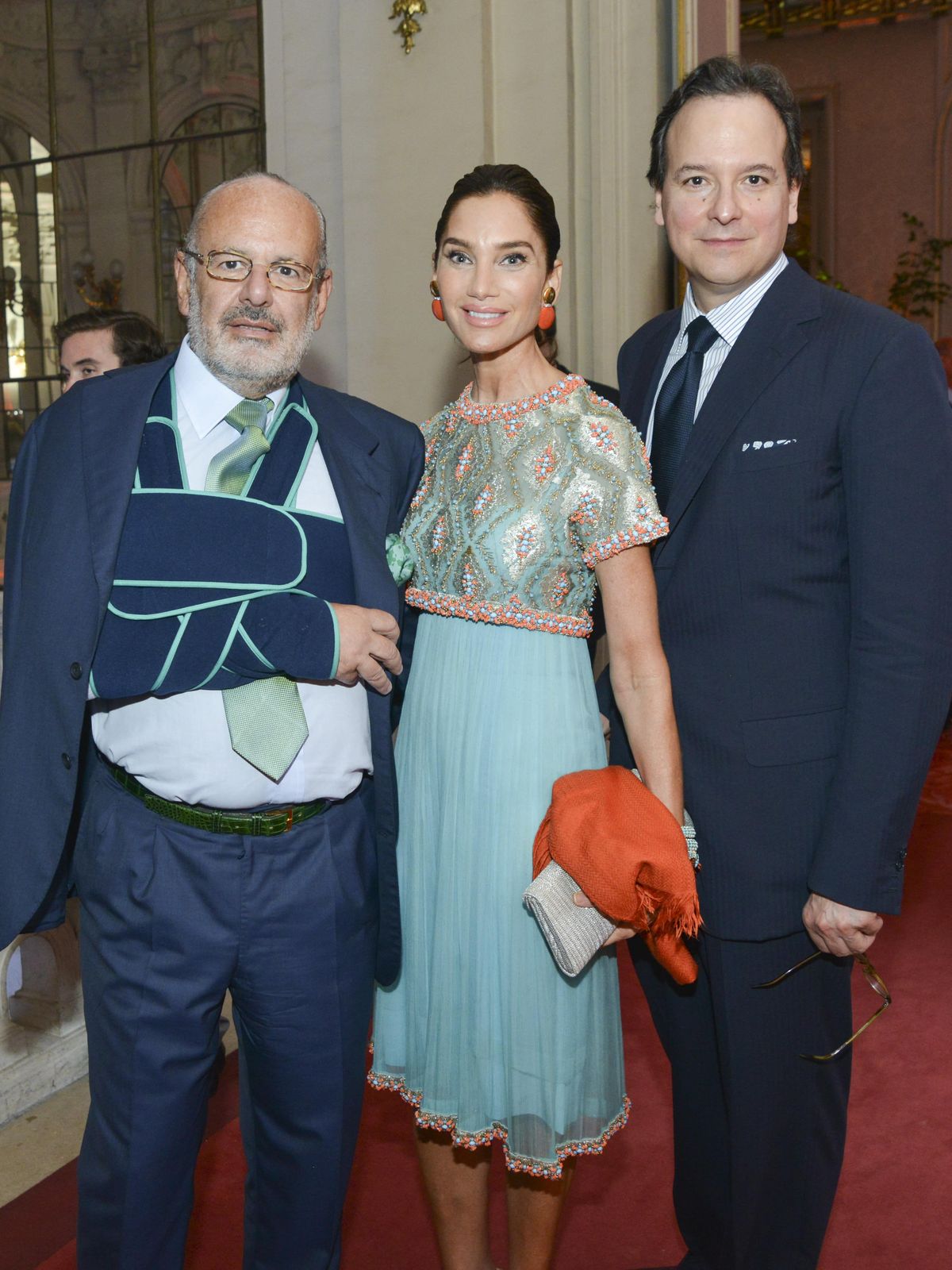 Maurice and Tracy Amon, left, with George Farias - CultureMap Dallas