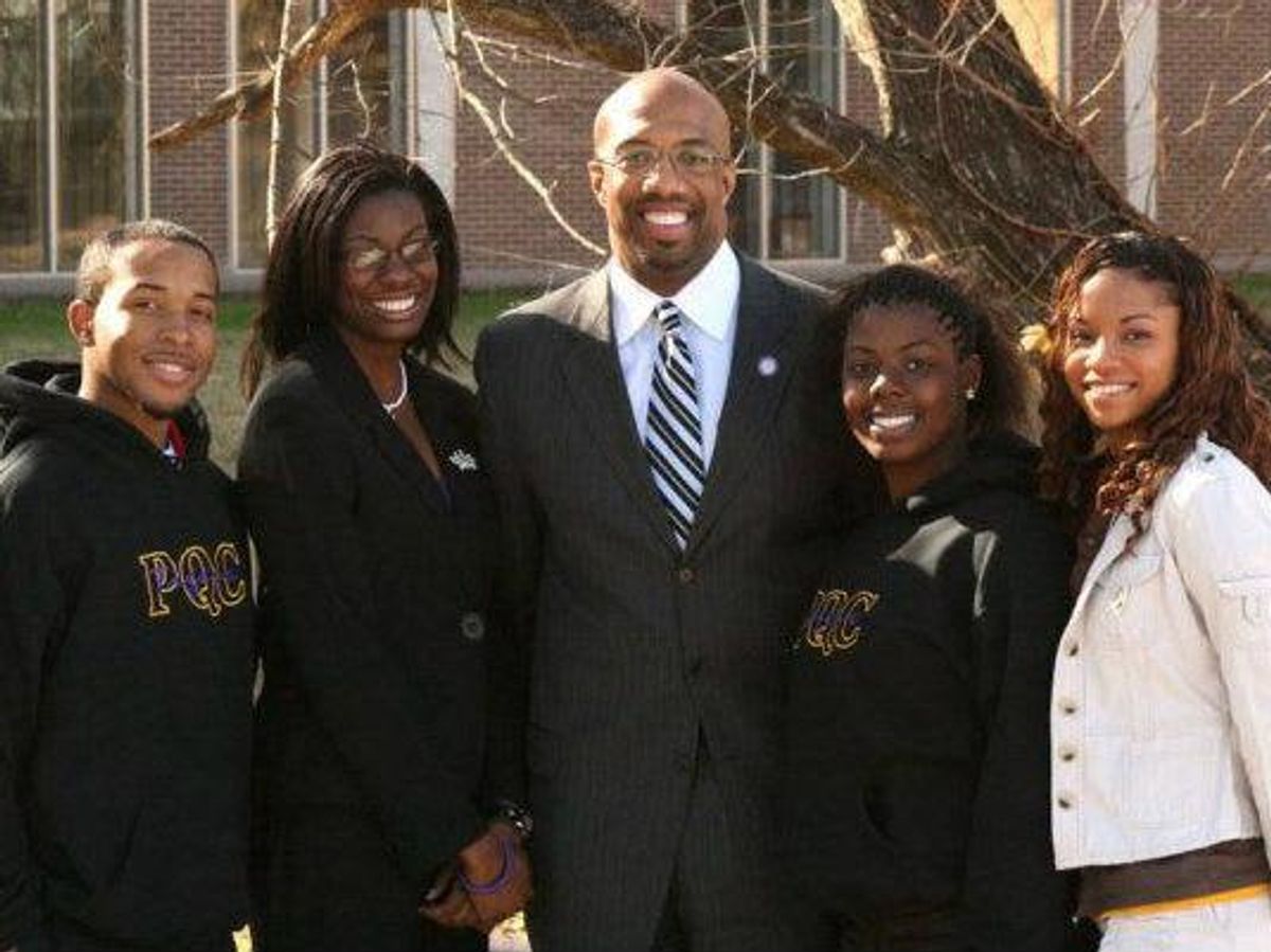 Paul Quinn College president Michael Sorrell, pictured here with ...