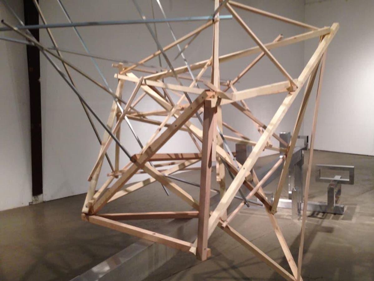 Tom Orr | "Mr. Lucky", 2015 - Wood, aluminum tubing (192" x 120" x 84 ...