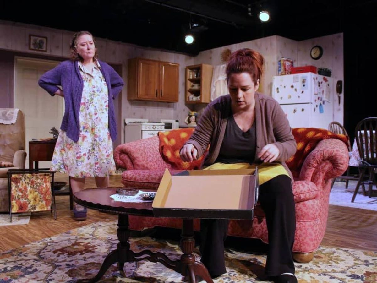 Amber Devlin and Jessica Cavanagh in 'Night, Mother at Echo Theatre ...