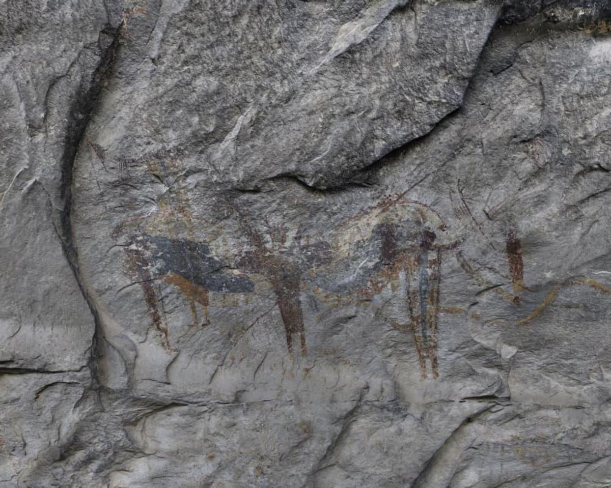 Prehistoric Native American pictographs in Panther Cave are 4,000 years ...