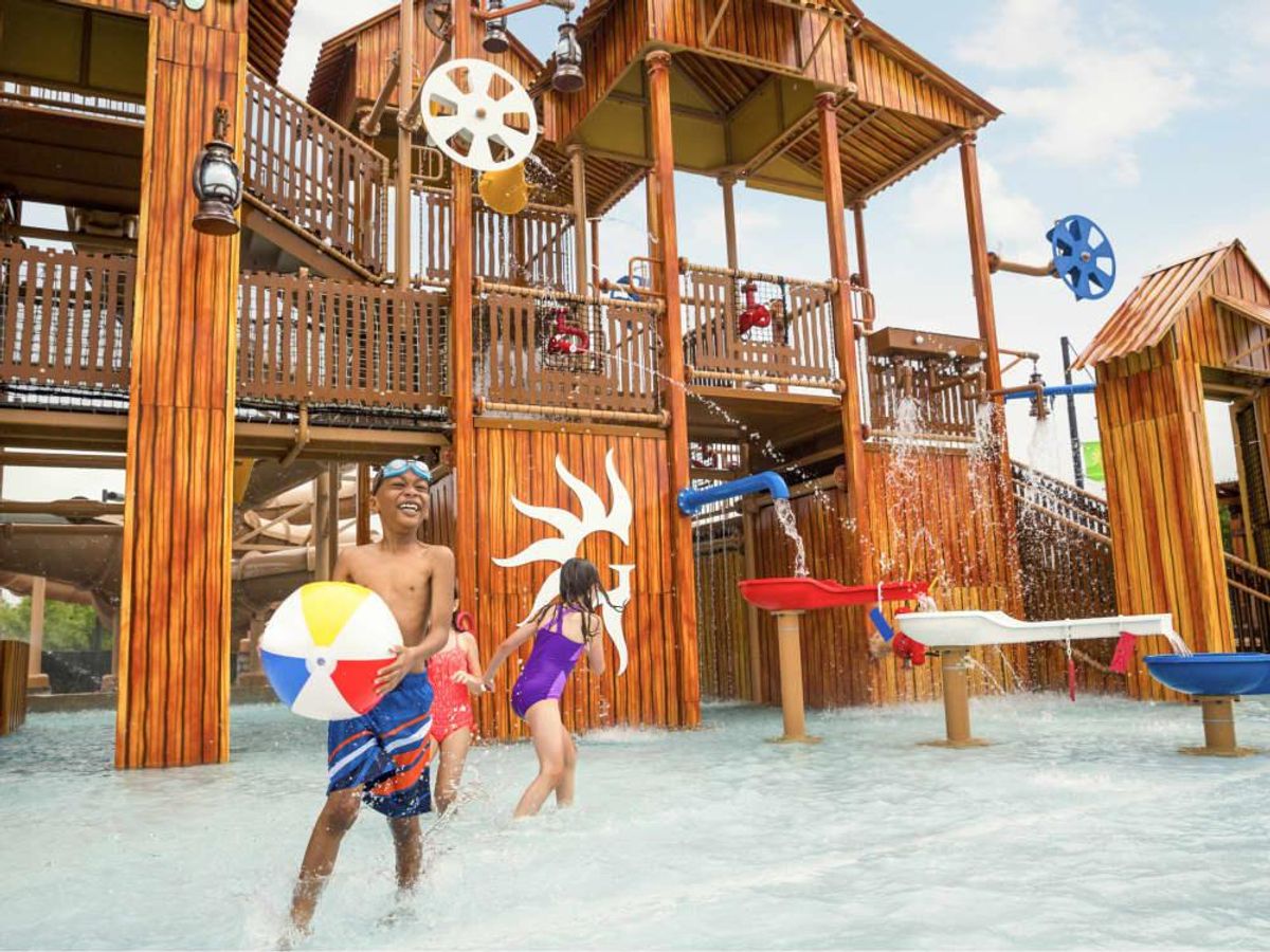 Paradise Springs is a 10-acre water park at Gaylord Texan Resort and ...