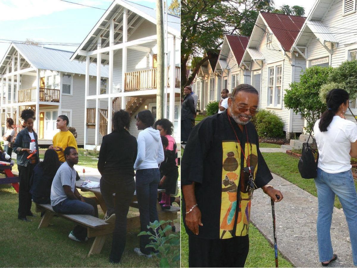 Scenes from Rick Lowe's previous project, Project Row Houses in Houston ...