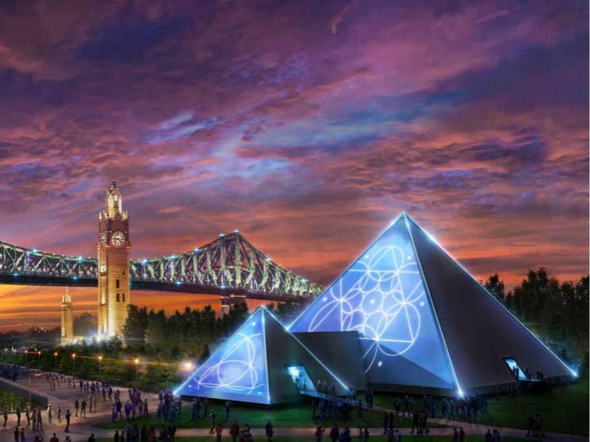 Rendering shows the pyramid in Montreal. - CultureMap Dallas