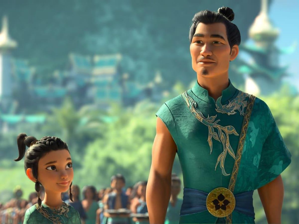 Raya (Kelly Marie Tran) and Benja (Daniel Dae Kim) in Raya and the Last ...