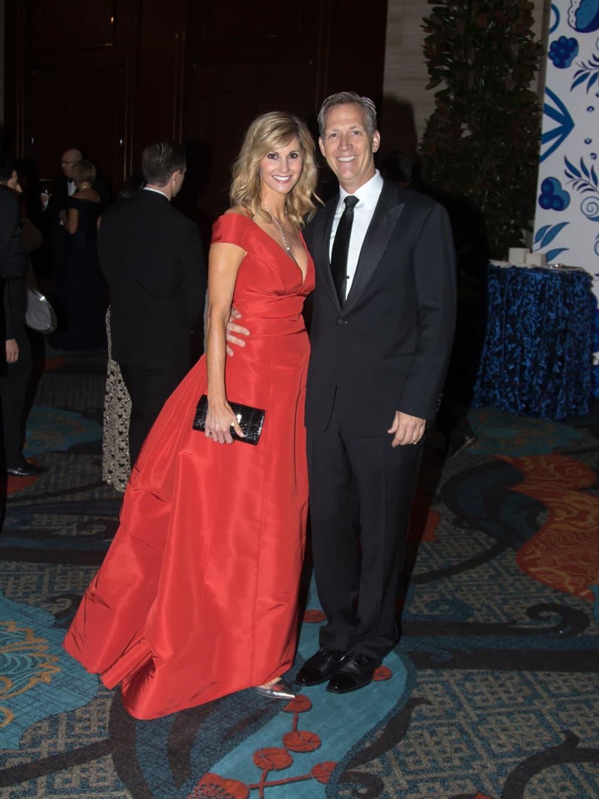 Robin McMonigle in Carolina Herrera, Chris Coke in Armani - CultureMap ...