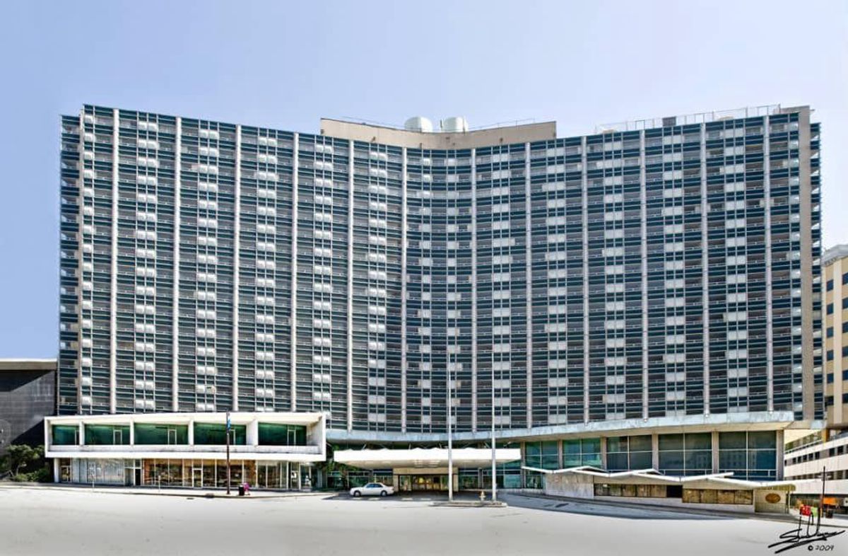 The hotel was built in the early 1950s as a property of the Statler ...