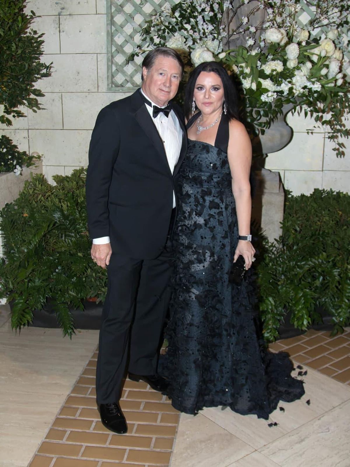 Steven Hodge in Armani, Ruth Hodge in Carolina Herrera - CultureMap Dallas