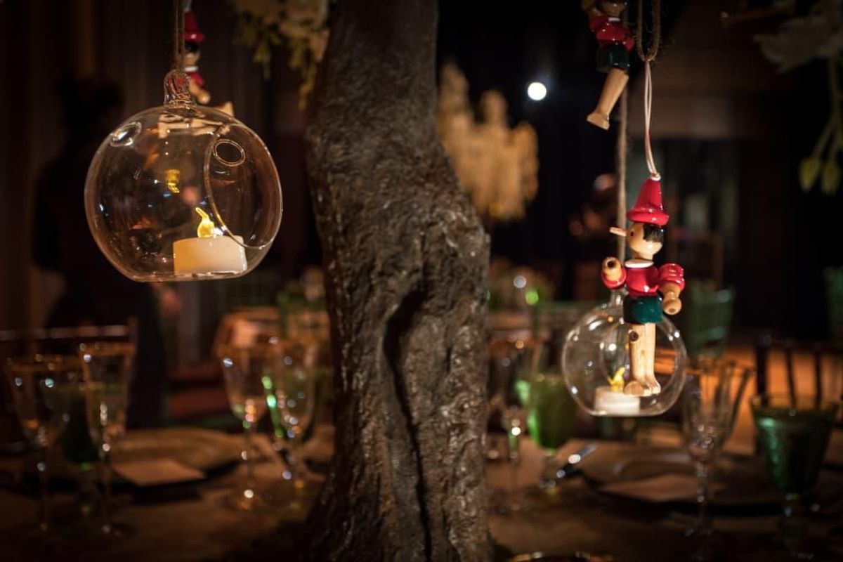 Pinocchio-themed decor at the dinner. - CultureMap Dallas