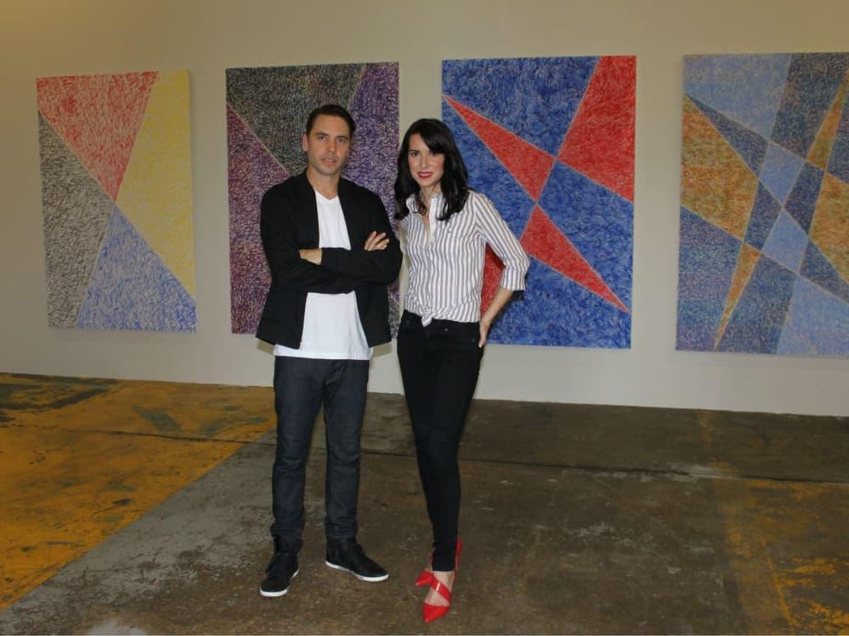 Jason and Nancy Koen with the work of Francisco Moreno, the first ...