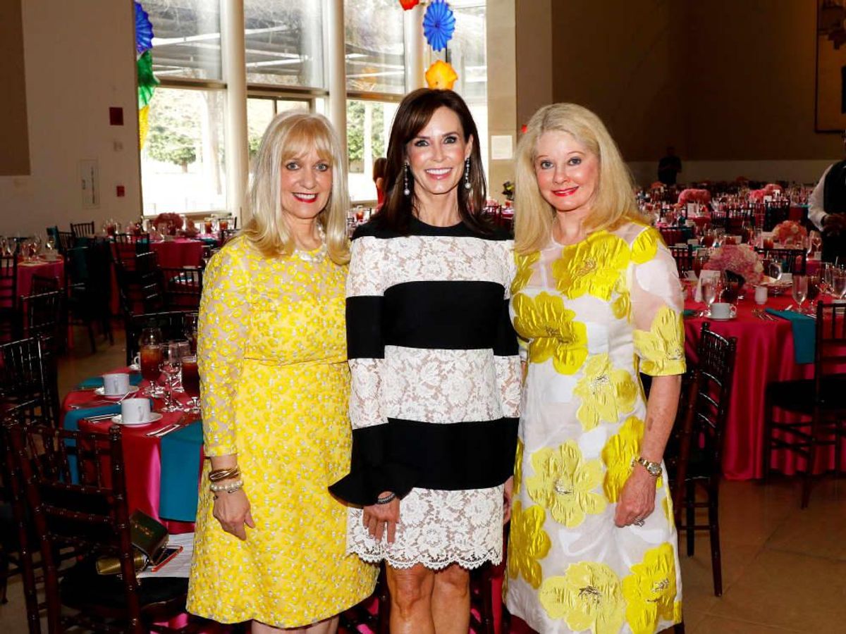 Art in Bloom chair Therese Rourk, honorary chair Amy Warren, and DMA ...