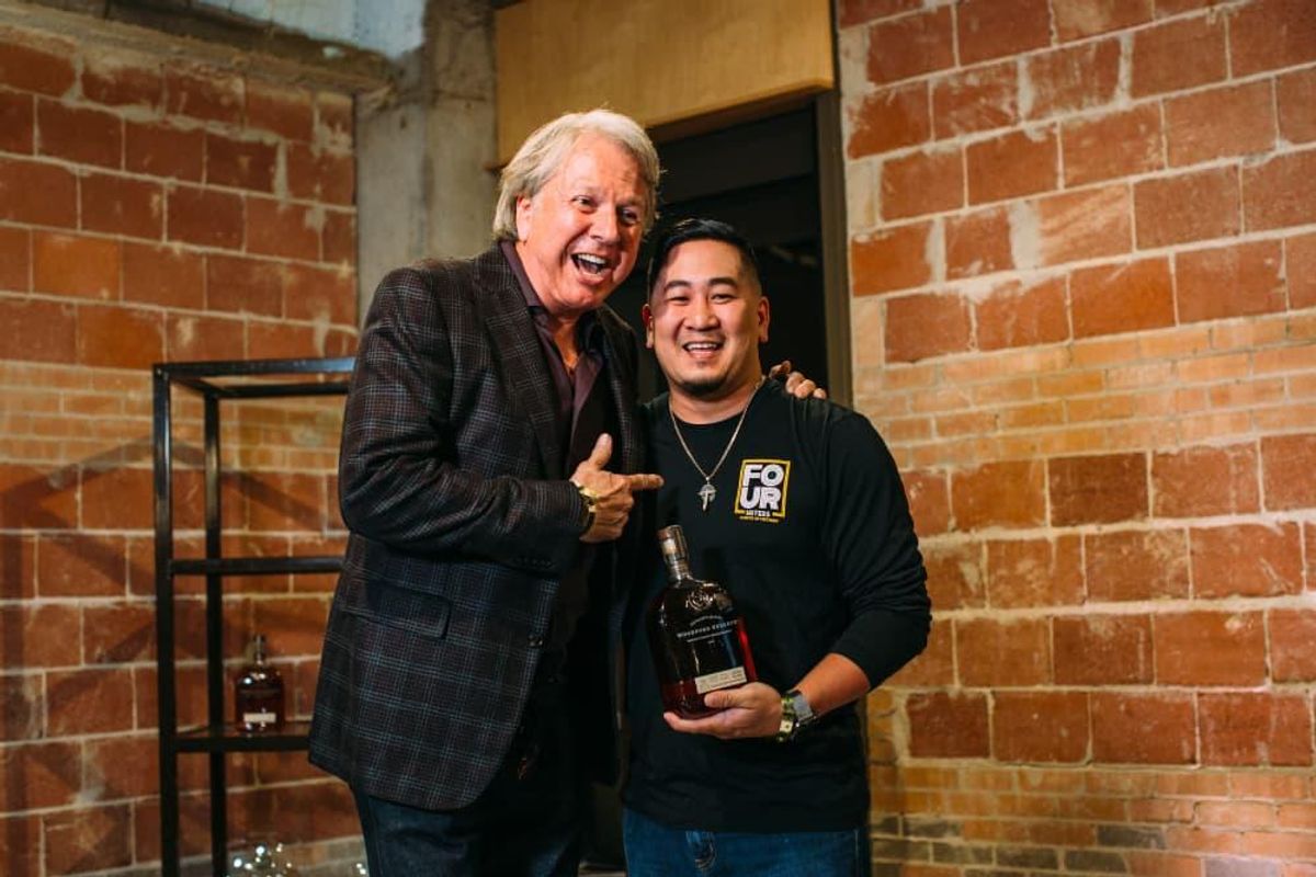 Dean Fearing with chef Tuan Pham of Four Sisters, which won Best New ...