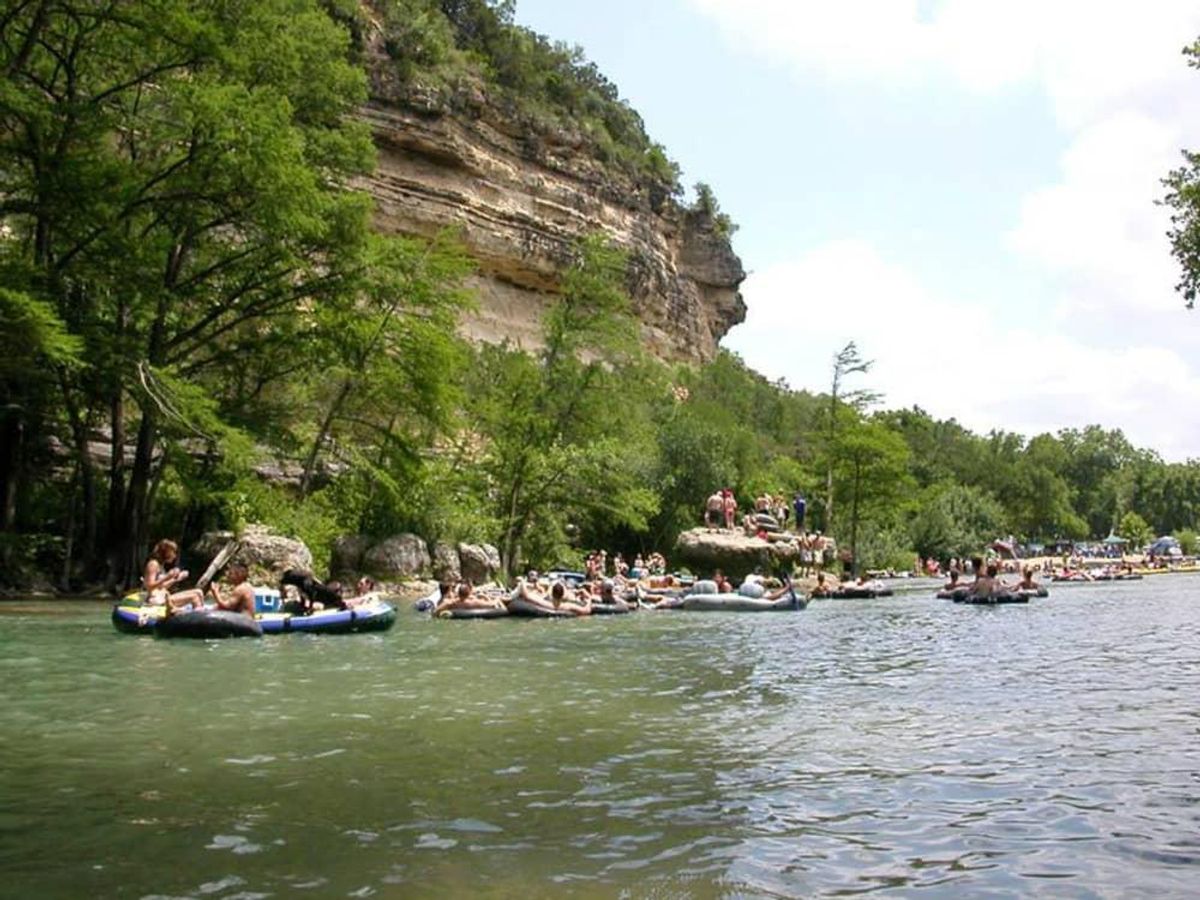 The Guadalupe River offers a secluded (and often rowdy) tubing ...