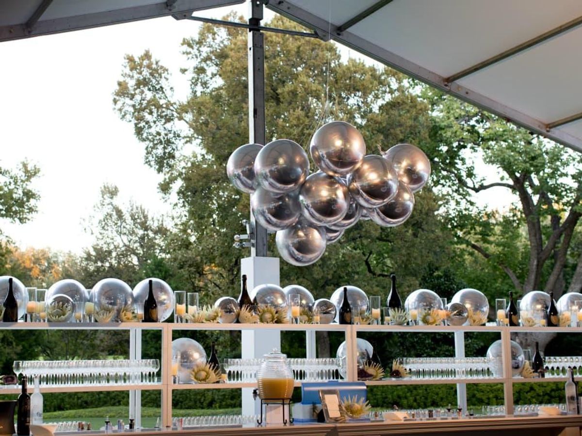 Todd Fiscus designed the silver-and-mirror-themed event. - CultureMap ...