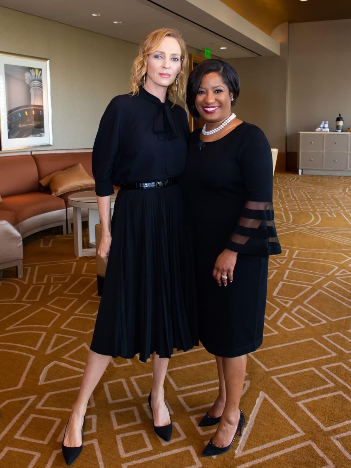 Uma Thurman, Kim Robinson - CultureMap Dallas
