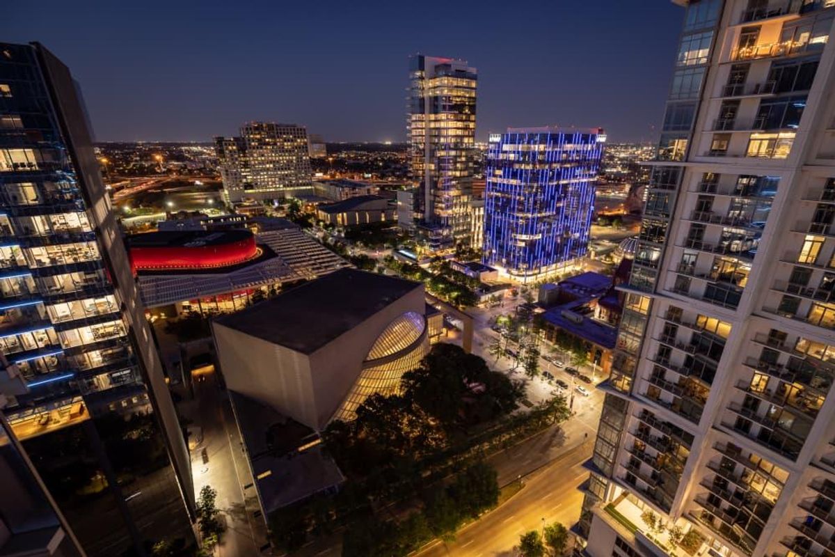 The view from the 23rd floor of Museum Tower. - CultureMap Dallas