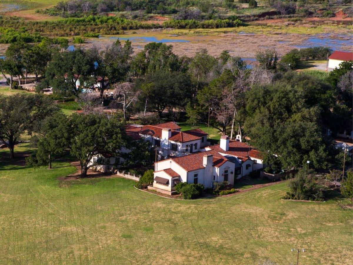 The W.T. Waggoner ranch includes 58 houses on two main compounds ...